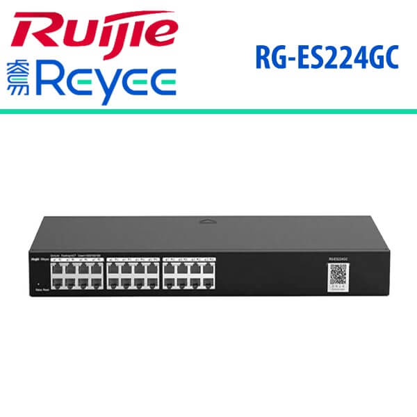 Ruijie RG-ES224GC, 24-Port Gigabit Smart Cloud Mananged Non-PoE Switch